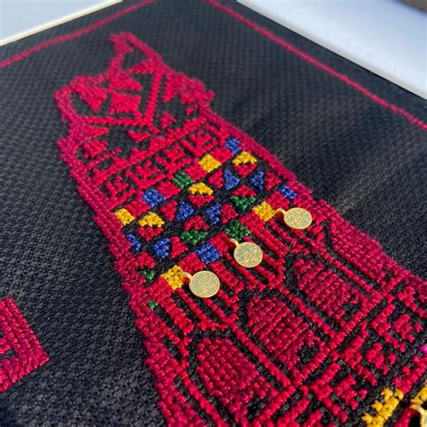 Map Of Palestine Tatreez Pattern Etsy