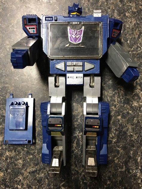 1984 Transformers G1 Soundwave Cassette Player W Battery Cover