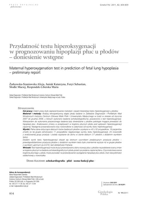 Pdf Maternal Hyperoxygenation Test In Prediction Of Fetal Lung