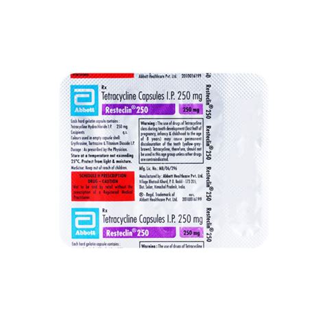 Resteclin 250mg Capsule Online Doxycycline Pocket Chemist