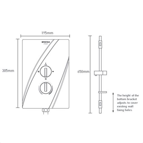Bristan Cheer 85kw Electric Shower Che85 W
