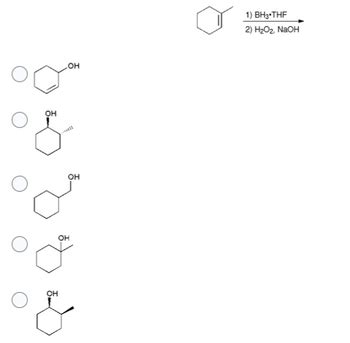 Answered: OH OH OH CH с 1) BH3-THF 2) H2Oz NaOH | bartleby