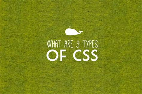 Types Of CSS Used By Web Designers Web Development