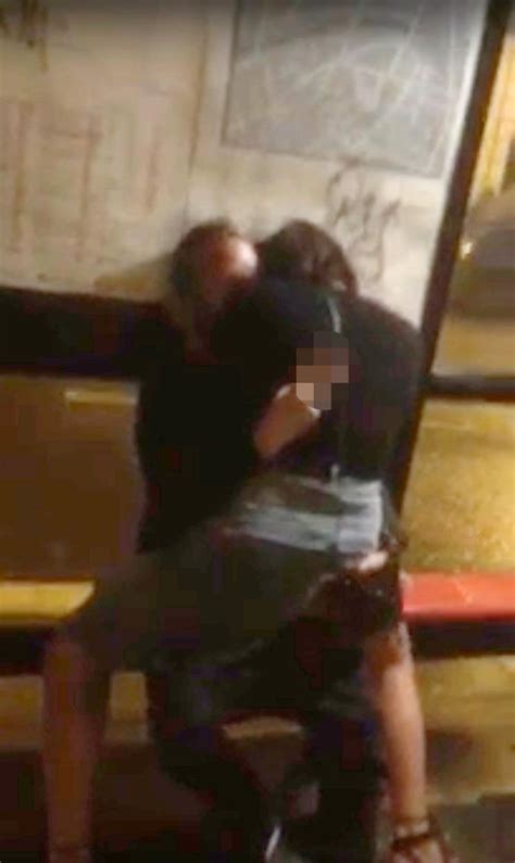 Brazen Couple Shock Onlookers As They Romp In A BUS STOP For Half An Hour The Sun