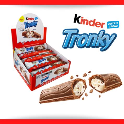 Chocolate Wafer Kinder Tronky C10 Unidades De 18g Ferrero Shopee