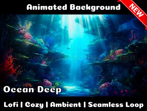 Animated Background Ocean Deep Twitch Youtube Vtuber Streaming