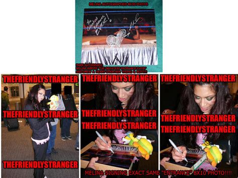 Greatest Entrance Ever Melina Signed Wwe Photo Proof 27500824