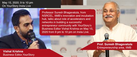 iim bangalore prof suresh bhagavatula from nsrcel