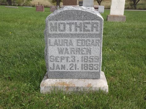 Cedar Cemetery Laura Edgar Warren