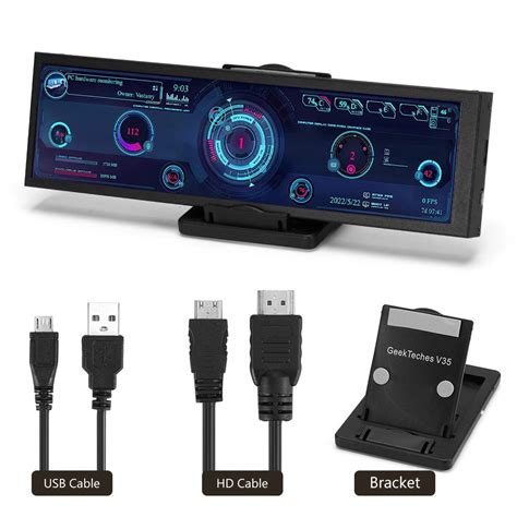 Ultrawide 8 8 Inch HDMI And USB Information Display Is Offered With Optional Touchscreen Support