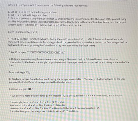 Solved Write A Cprogram Which Implements The Following