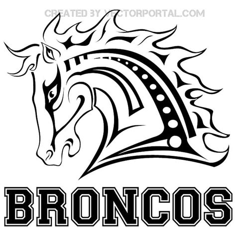 Free Denver Broncos Clipart Black And White Download Free Denver