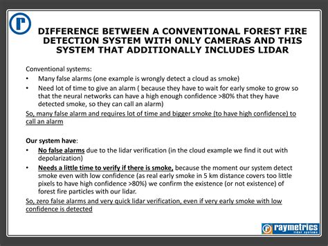 Raymetrics Early Fire Detection Presentation Pdf