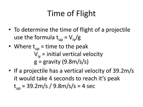 Ppt Projectiles Calculations Powerpoint Presentation Free Download Id3217711