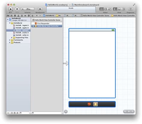 your first ios app inspecting the view controller and its view