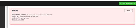 Security Schema Requires A Name To Be Picked Up And Always Integrates