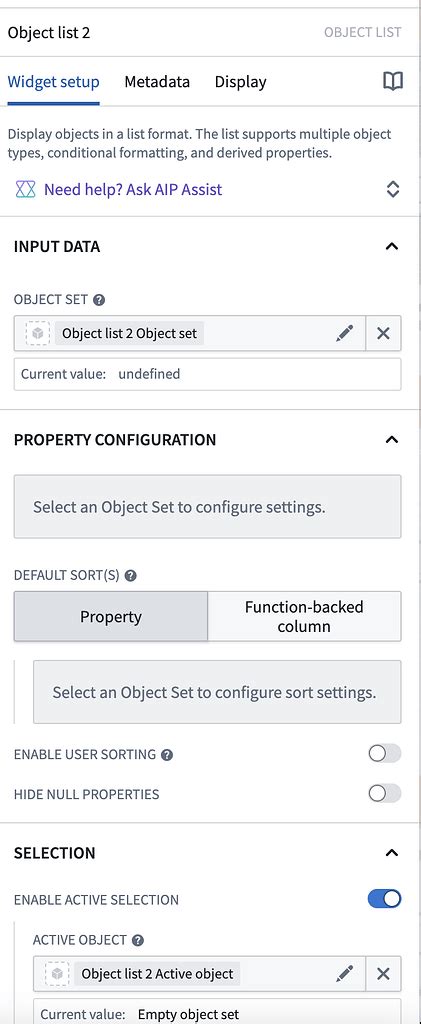 Unable To Load Object Property Settings Ask The Community Palantir