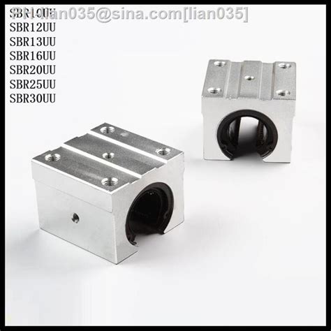 4pcs lot sbr10uu 10mm open linear ball bearing block for cnc router sbr