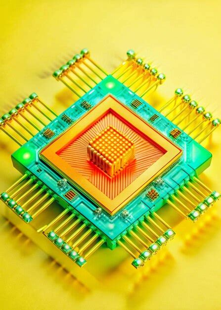 Abstract Microchips And Circuits Technology Innovation Artificial