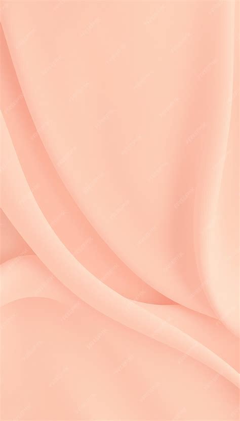 Abstract Peach Background With Soft Flowing Curves And Gradients Premium Ai Generated Image