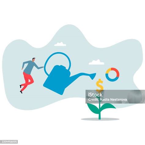 투자 포트폴리오 수동 소득 구축을 위한 자산 배분 자산 관리 또는 뮤추얼 펀드 계획 투자 성장디자인을 위한 캐릭터 0명에 대한 스톡 벡터 아트 및 기타 이미지 Istock