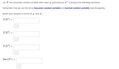 Solved Let X Be A Gaussian Random Variable With Mean Ji And