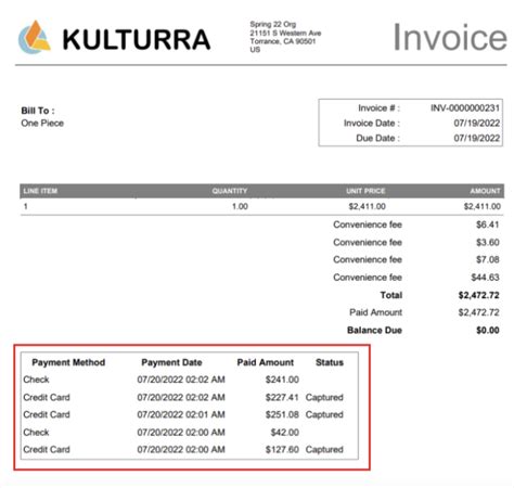 Payment Details Component