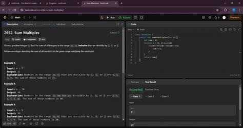 Solved 2 Leetcode Problems Heres How You Can Solve It Problem No 2652 Sum Multiple