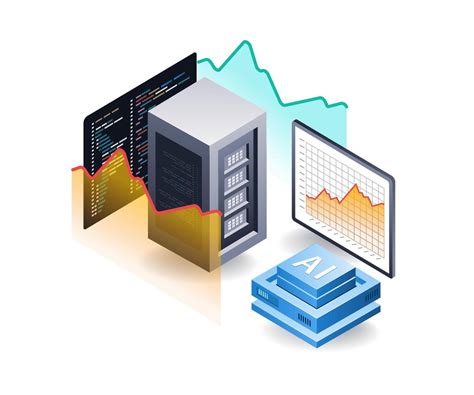 Artificial Intelligence Server Data Analysis Flat Isometric 3d Illustration 42160693 Vector Art