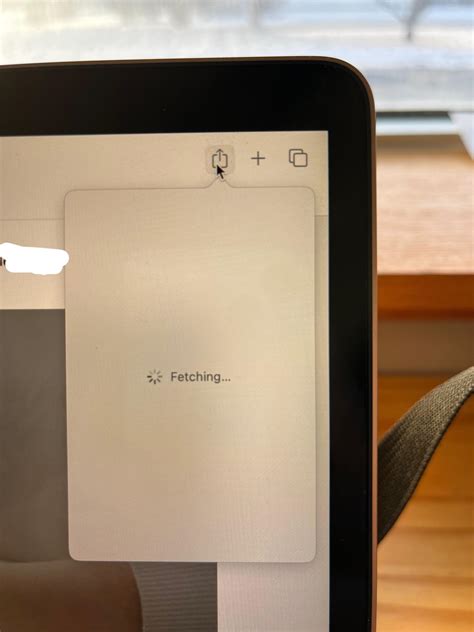 Trying To Bookmark Page But Stuck At “fetching” Rmacos