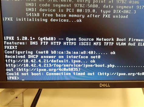 Client Connection To TFTP And IPXE Service FOG Project