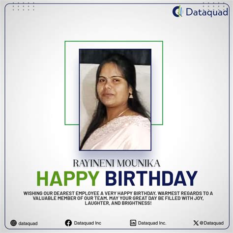 Dataquad Inc On Linkedin Dataquadinc Dataquad Happybirthday Birthdayparty Rayinenimounika
