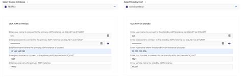 create oracle configuration dbvisit support