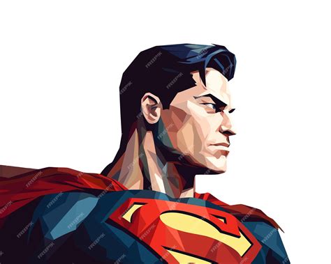 슈퍼맨 슈퍼맨 포스터 벡터 일러스트 레이 션 프리미엄 벡터