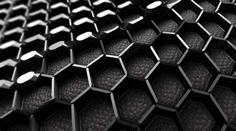 Parametric Digital Texture Exploring Hexagonal Grid With 3d