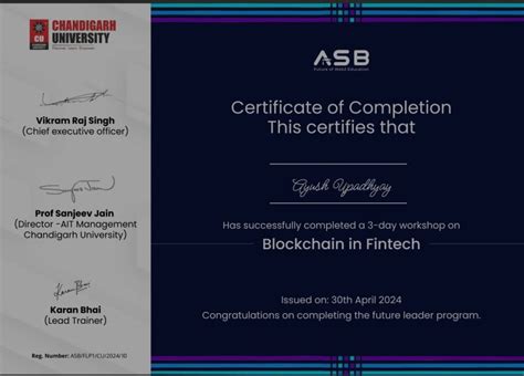Ayush Upadhyay On Linkedin Fintech Blockchain Certification Skills Development Knowledge