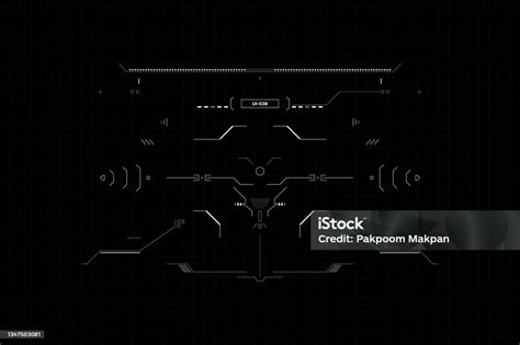 Hud 인터페이스 화면 모니터링 요소 시스템 기술 템플릿 용 게임 Ui Ux 인포그래픽 0명에 대한 스톡 벡터 아트 및 기타