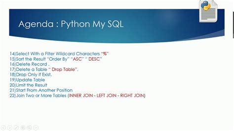 Python MySQL YouTube
