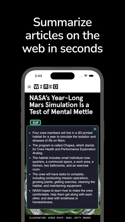 tldr ai summarizer para iphone download