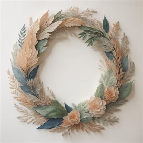Premium Photo Watercolor Wreath