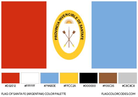 Santa Fe Argentina Flag Color Codes