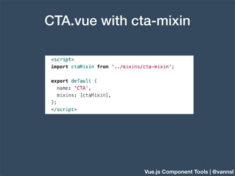 Vuejs Component Tools Ppt