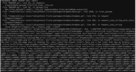 Operating System Python Uploading A Zip Folder To Dropbox Via APIv Keeps Failing Stack