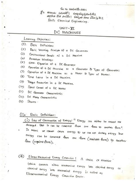 Unit 3 Dc Machines Notes Pdf