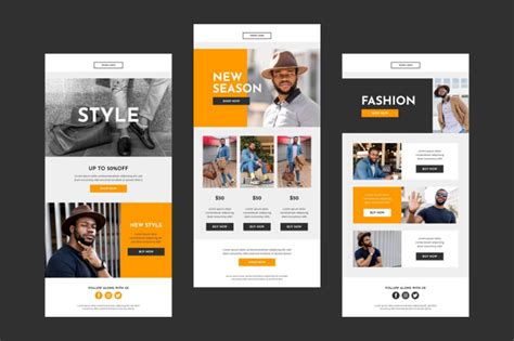 design responsive html email template or newsletter editable