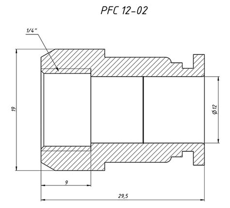 Фитинг Pcf12 02