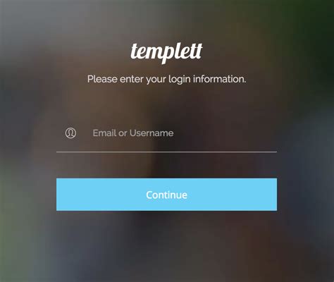 New Login Process Templett Sellers