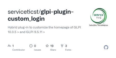 Github Serviceticstglpi Plugin Customlogin Hybrid Plug In To Customize The Homepage Of Glpi
