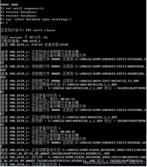 oracle rman 备份与恢复 rman从备份到恢复的过程 csdn博客