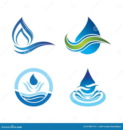Water Drop Logo Icon Illustration Stock Vector Illustration Of Icon